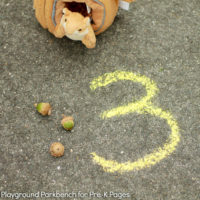 Feed the Squirrel Fall Counting Game - Pre-K Pages