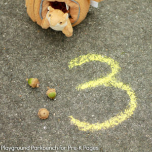 Feed the Squirrel Fall Counting Game - Pre-K Pages