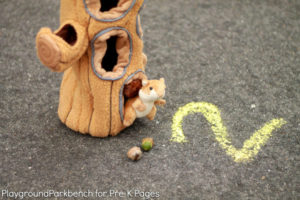 Feed the Squirrel Fall Counting Game - Pre-K Pages