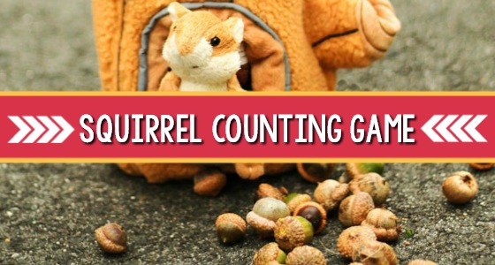 Feed the Squirrel Fall Counting Game - Pre-K Pages