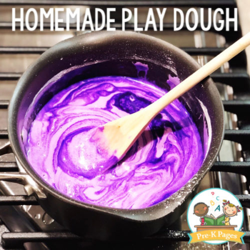 Easy DIY Homemade Playdough Recipe - Pre-K Pages
