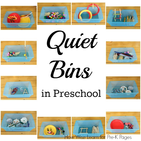 Getting the Most from Quiet Bins - Pre-K Pages