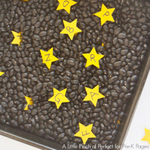 Alphabet Star Search Sensory Bin - Pre-K Pages