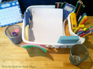Dollar Store Writing Center - Pre-K Pages