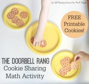 Preschool Math Exploration with The Doorbell Rang - Pre-K Pages