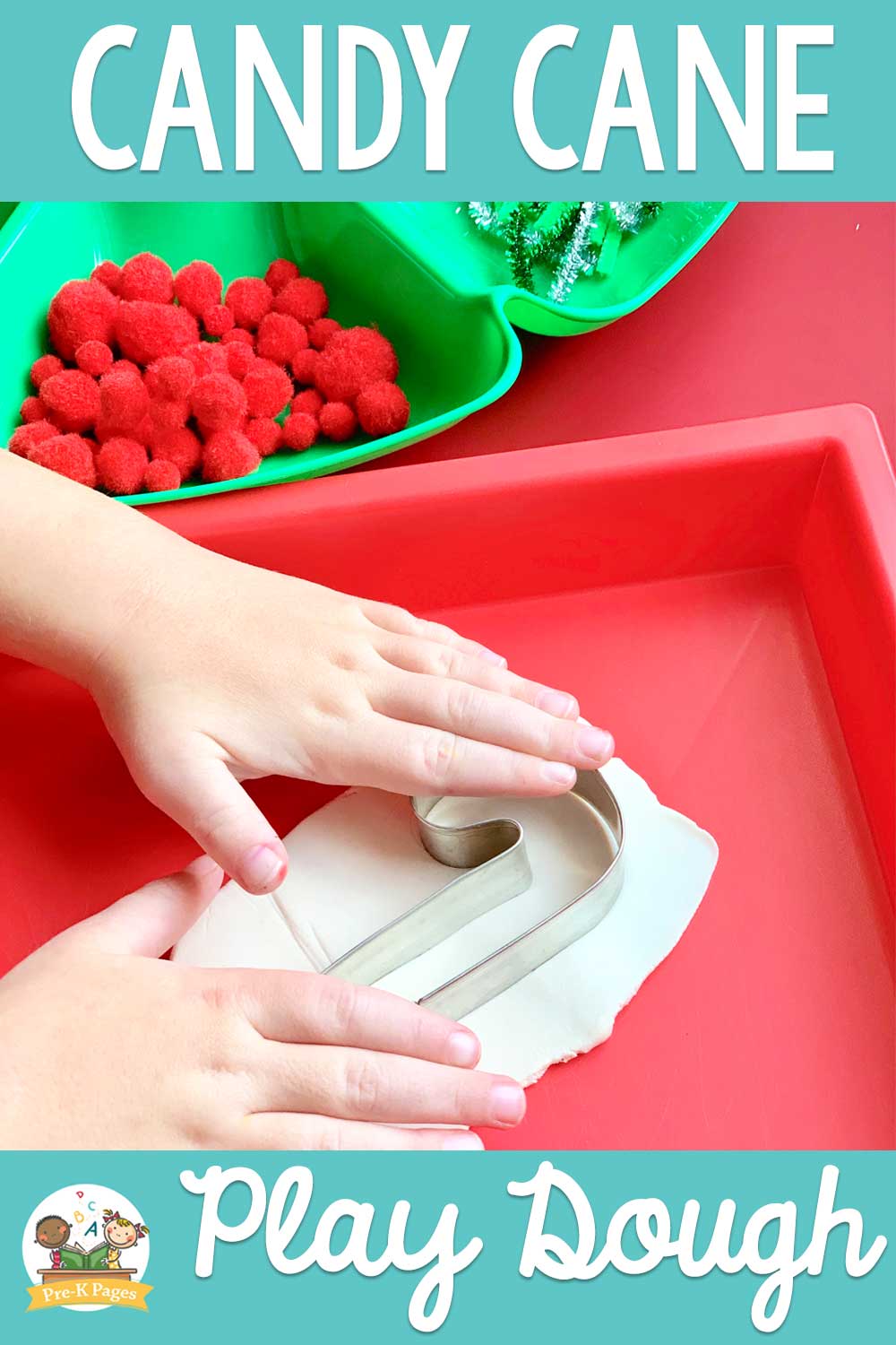 Candy Cane Playdough Activity - Pre-K Pages