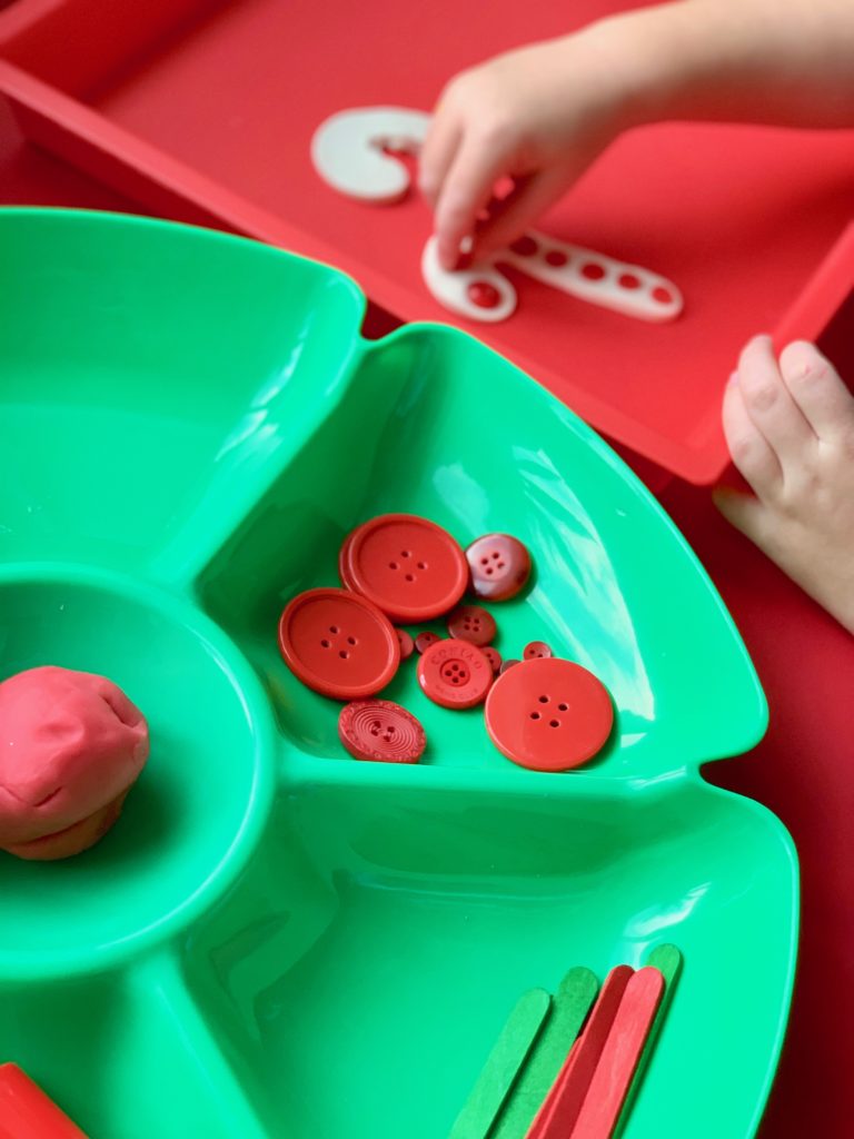 Candy Cane Playdough Activity - Pre-K Pages