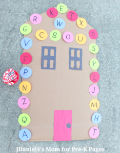 Letter Recognition Candy Cane Game - Pre-K Pages
