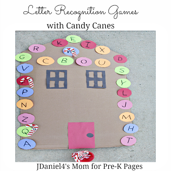 Letter Recognition Candy Cane Game - Pre-K Pages