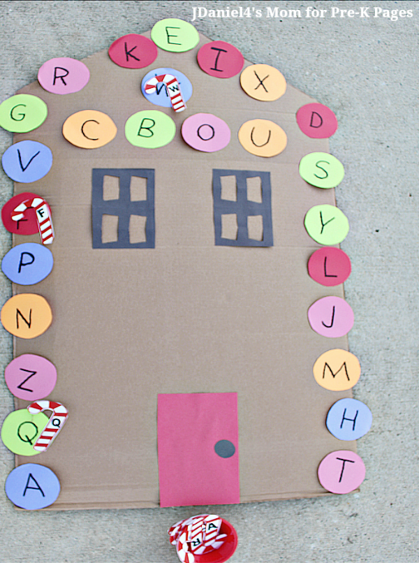 Letter Recognition Candy Cane Game - Pre-K Pages