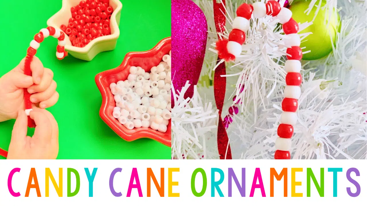 Christmas Craft: Pipe Cleaner Candy Cane Ornaments