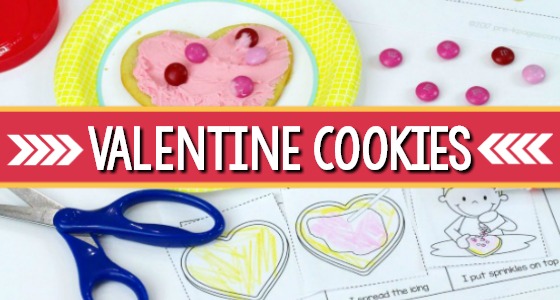 How to Decorate Valentine's Day Cookies Printable - Pre-K Pages