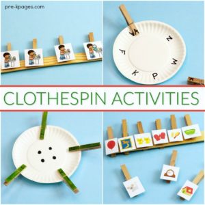 Fine Motor Clothespin Activities for Preschool - Pre-K Pages