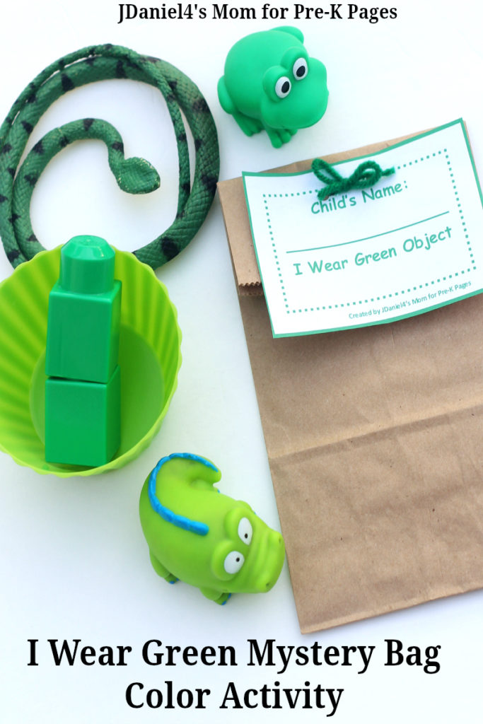 Green Mystery Bags - Pre-K Pages