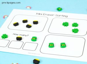 Mini Eraser Math Activities for Preschool - Pre-K Pages