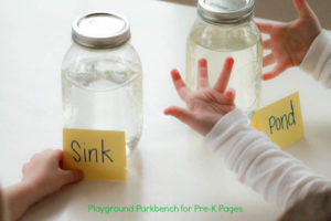 Science for Kids: Observing Pond and Sink Water - Pre-K Pages