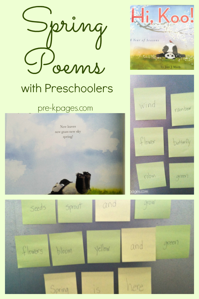 Spring Poems for Preschoolers - Pre-K Pages