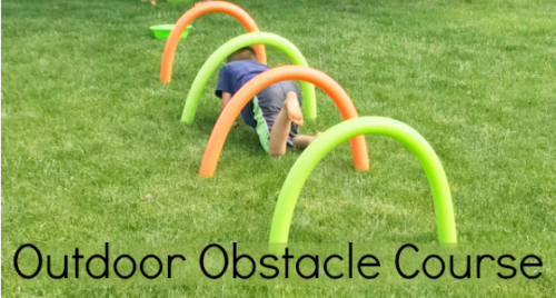 DIY Outdoor Obstacle Course For Kids