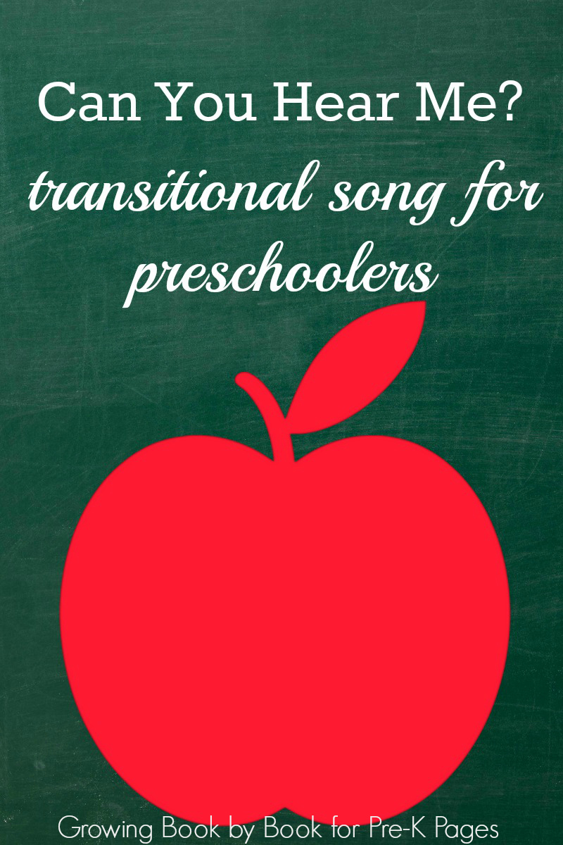 Transition Song for the Preschool Classroom - Pre-K Pages