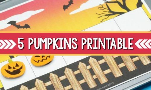 5 Little Pumpkins Counting Printable - Pre-K Pages