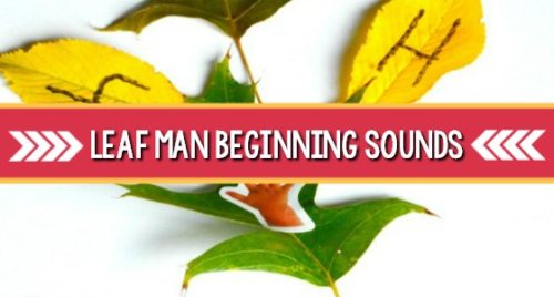 Leaf Man Beginning Sounds Activity - Pre-K Pages