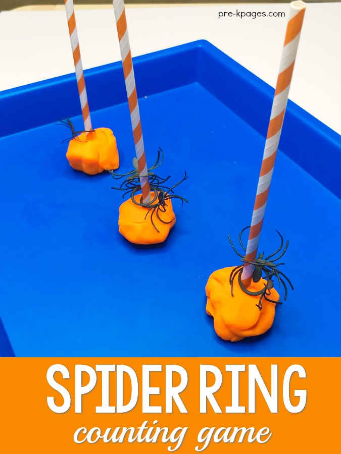 Halloween Spider Ring Counting Game - Pre-K Pages