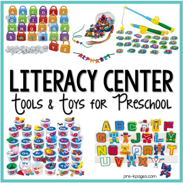 Literacy Center Tools and Toys for Preschool - Pre-K Pages