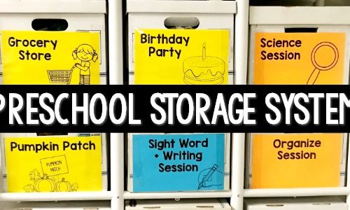 Printable Classroom Labels for Preschool