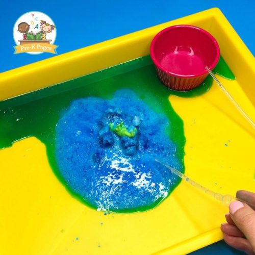 Dinosaur Eggs Fizzy Science Experiment - Pre-K Pages