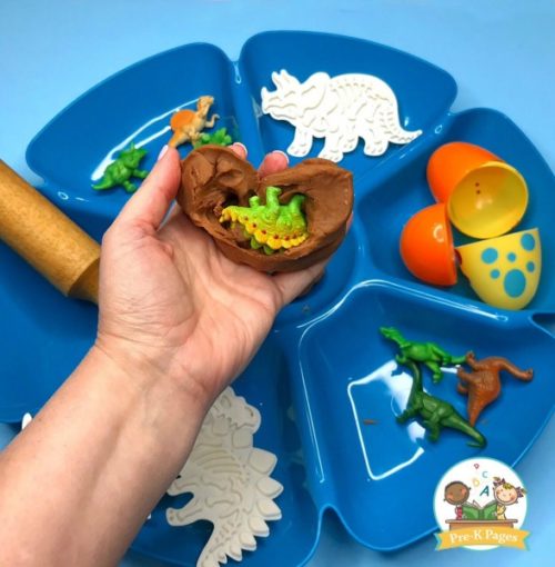 Dinosaur Play Dough Activity