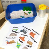 Dinosaur Dig Site Dramatic Play Center for Preschool