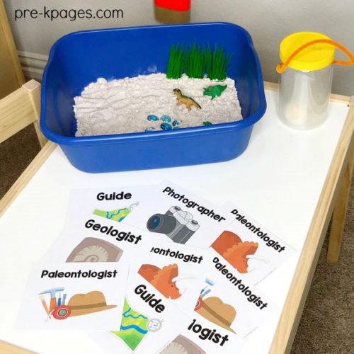Dinosaur Dig Site Dramatic Play Center for Preschool