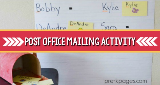 Post Office Mailing Activity For Preschoolers - Pre-K Pages