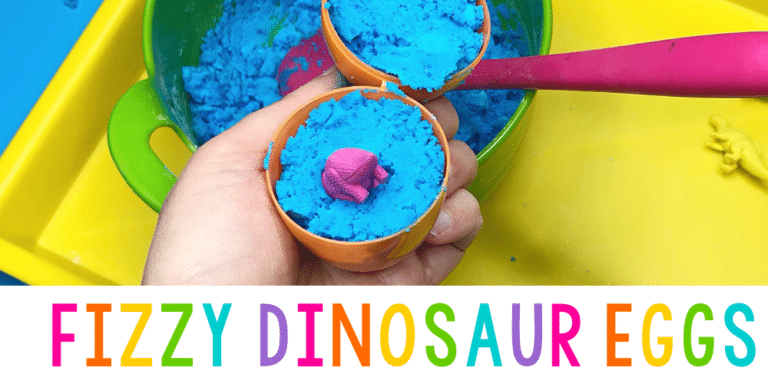 Dinosaur Eggs Fizzy Science Experiment - Pre-K Pages