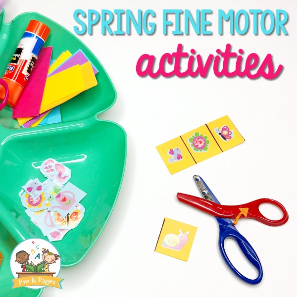 Spring Fine Motor Activities for Preschool - Pre-K Pages