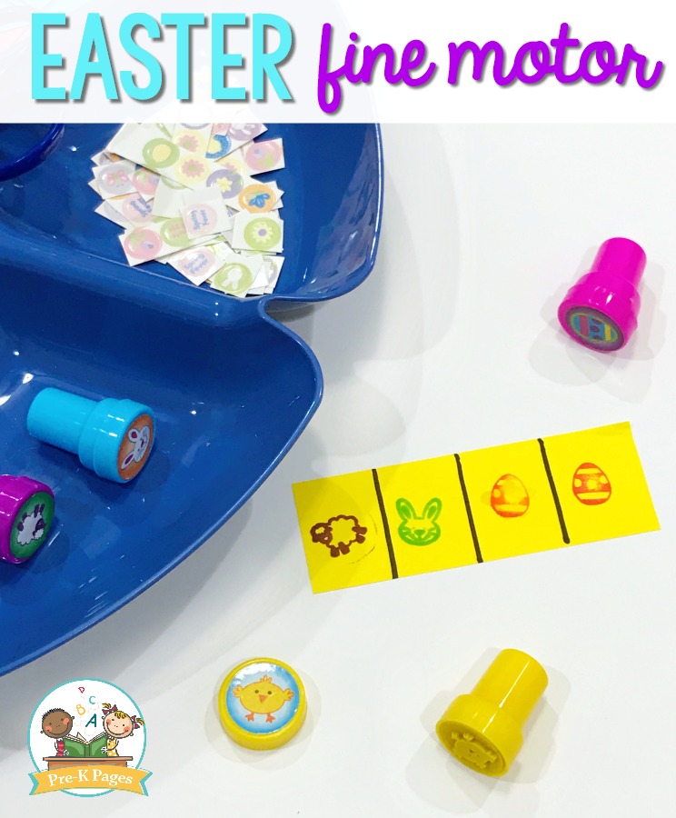 Fine Motor Easter Activity For Preschoolers - Pre-K Pages