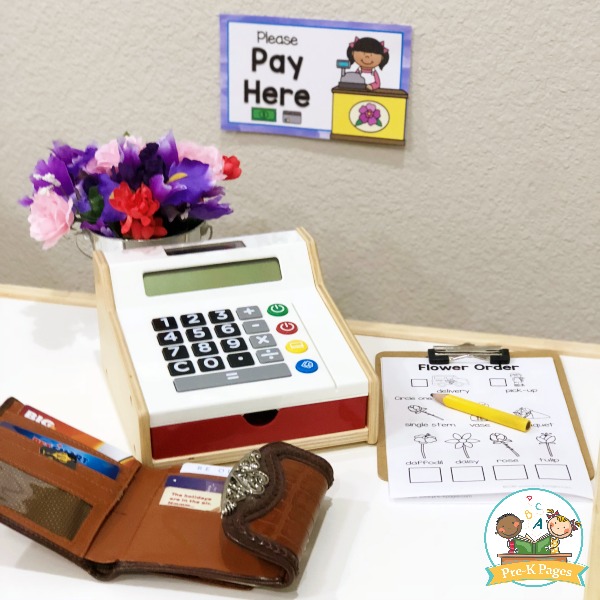 Creating a Flower Shop Dramatic Play Center for Preschoolers