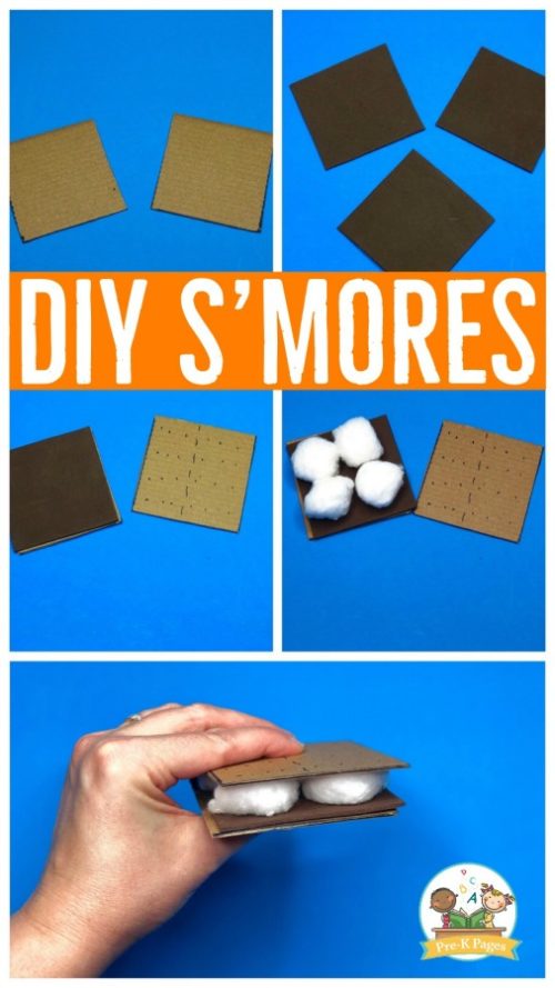 Pretend Smores Craft Idea For Kids - Pre-K Pages