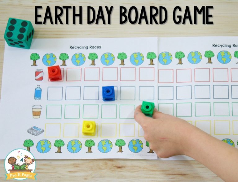 Earth Day Math Activities for Preschool - Pre-K Pages