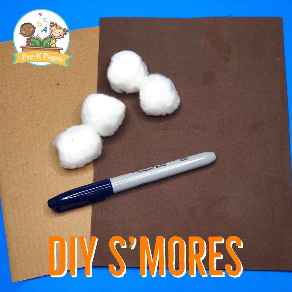 Pretend Smores Craft Idea For Kids - Pre-K Pages