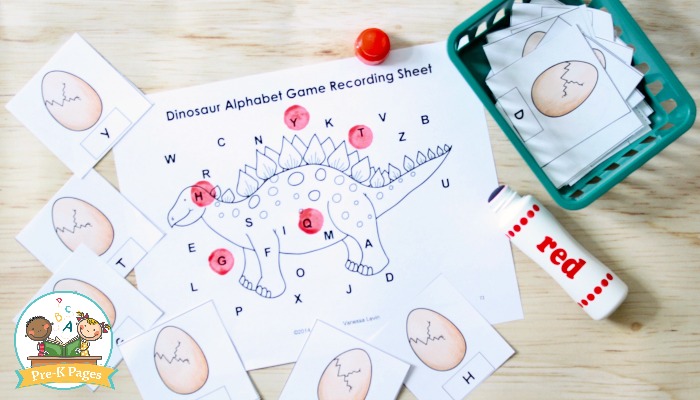 Dinosaur Literacy Activities For Preschool Pre K Pages