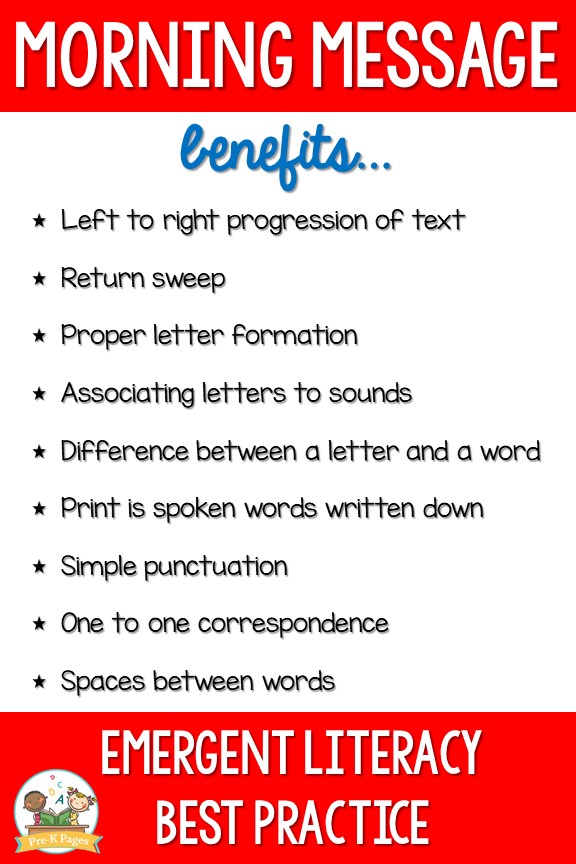 Preschool Morning Message