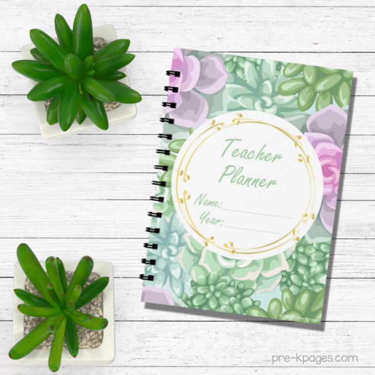 Teacher Planner for Preschool Free Printable - Pre-K Pages