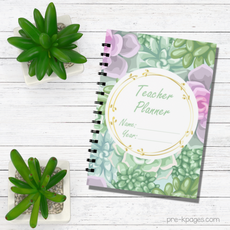 Teacher Planner for Preschool Free Printable - Pre-K Pages