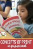 Concepts of Print in Preschool - Pre-K Pages