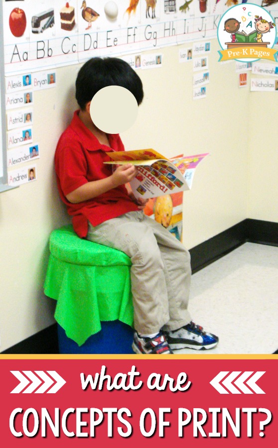Concepts of Print in Preschool - Pre-K Pages