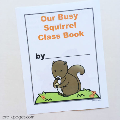 Busy Squirrel Class Book for Fall - Pre-K Pages