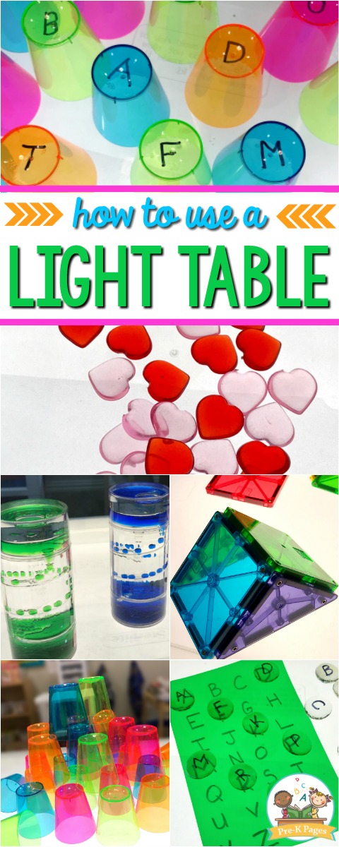 Light Table Center in the Preschool Classroom