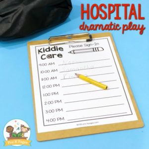 Doctor's Office Dramatic Play Center for Kids