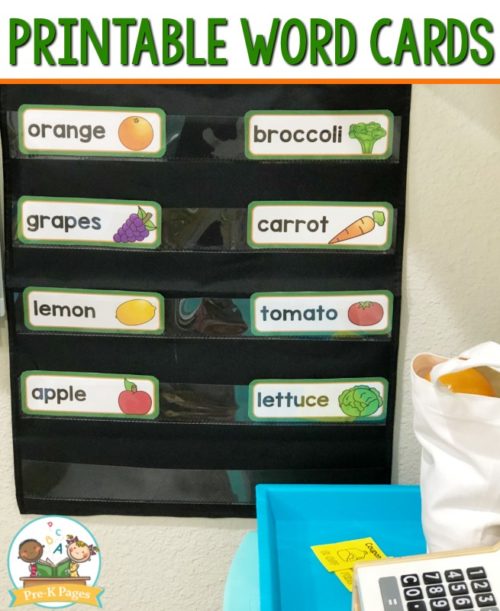 Grocery Store Dramatic Play Center for Preschool